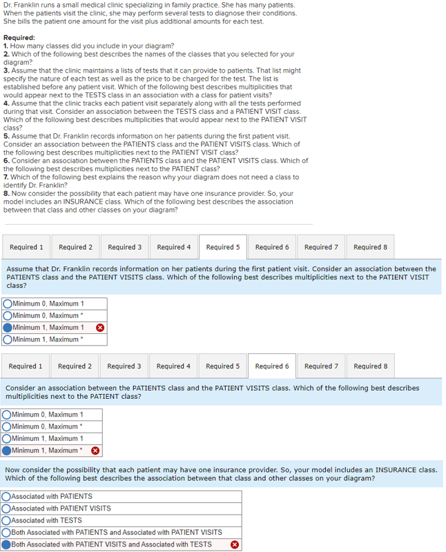 Solved Dr. Franklin runs a small medical clinic specializing | Chegg.com