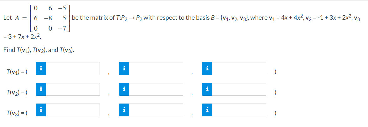 Solved Let \\( A=\\left[\\begin{array}{rrr}0 & 6 & -5 \\\\ 6 | Chegg.com
