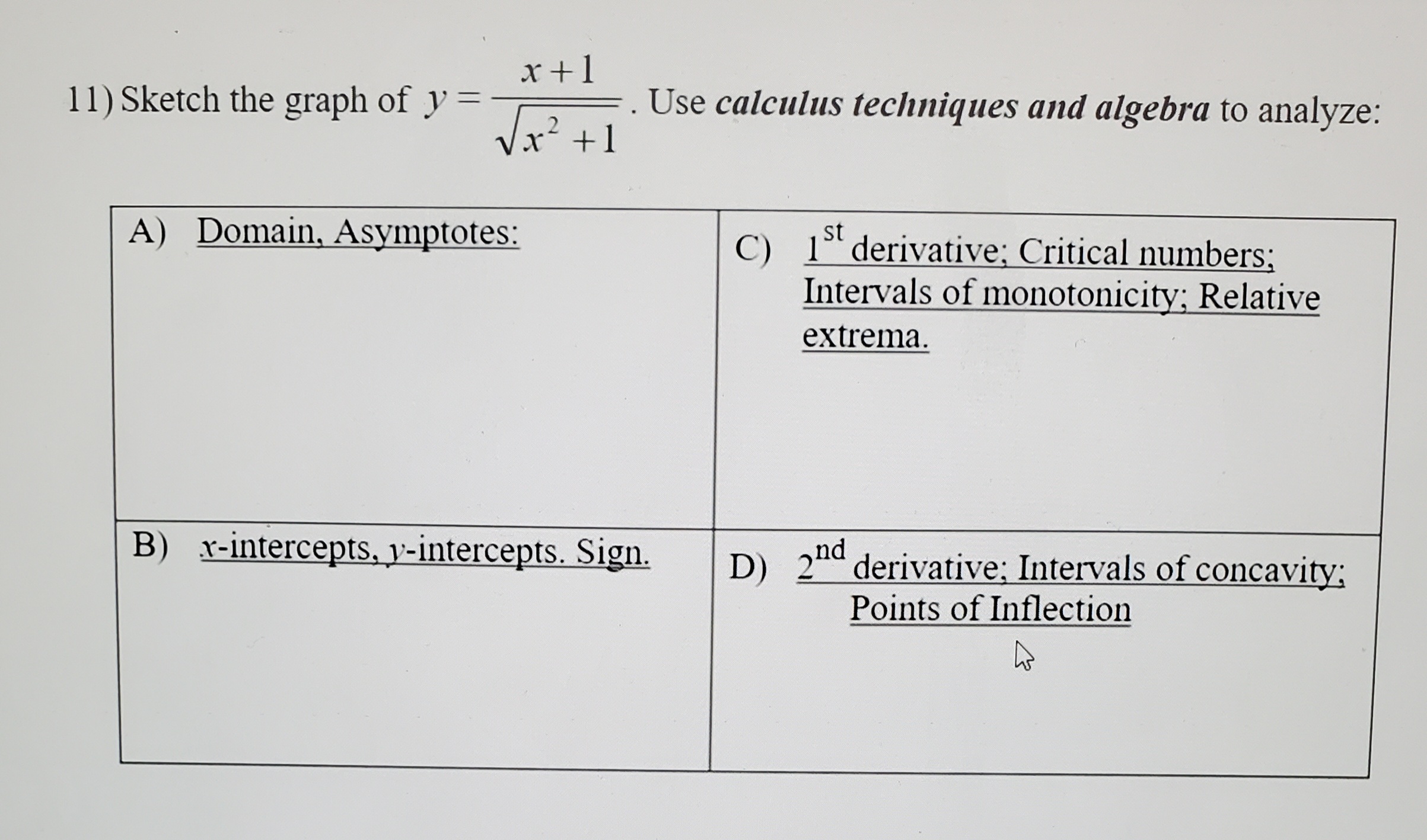 Solved 11) Sketch the graph of \\( | Chegg.com