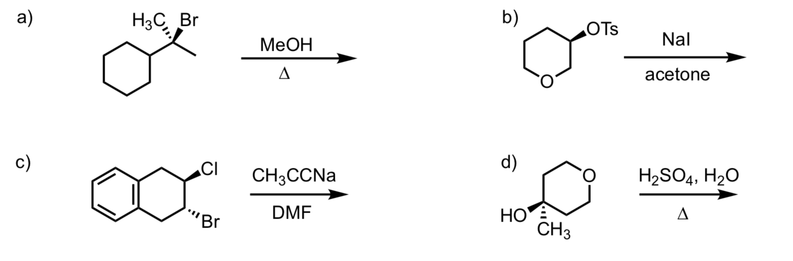 Solved Predict the major product of the following reactions. | Chegg.com