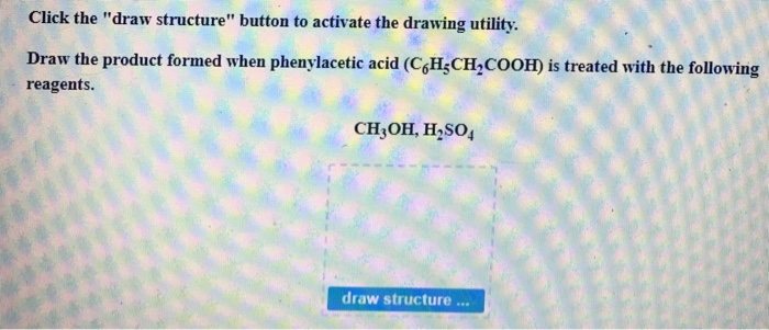 Solved click the “draw structure” button to activate the | Chegg.com