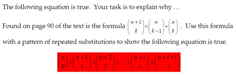 Solved The following equation is true. Your task is to | Chegg.com
