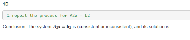Solved - Create and display the coefficient matrix A2 - | Chegg.com