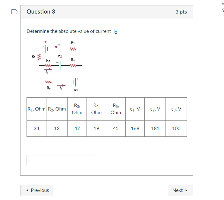 Solved Determine the absolute value of current I2 | Chegg.com