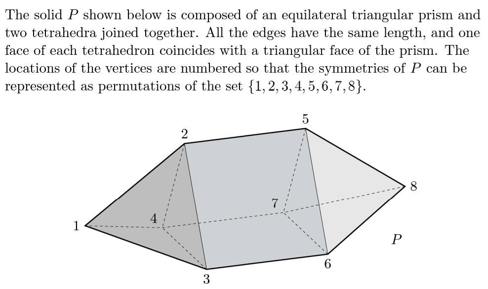 Solved The solid P shown below is composed of an equilateral | Chegg.com