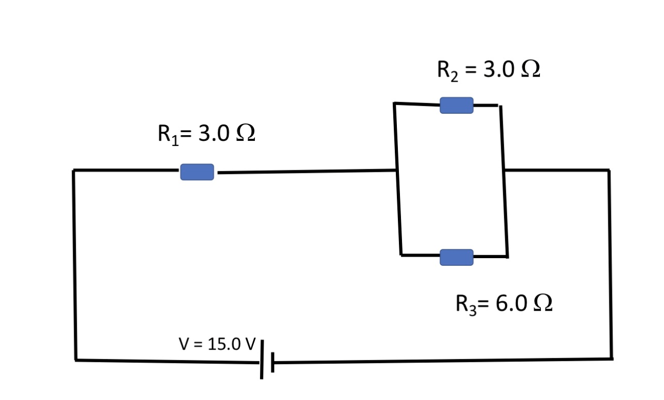 Solved Consider the following circuit with 3 resistors | Chegg.com