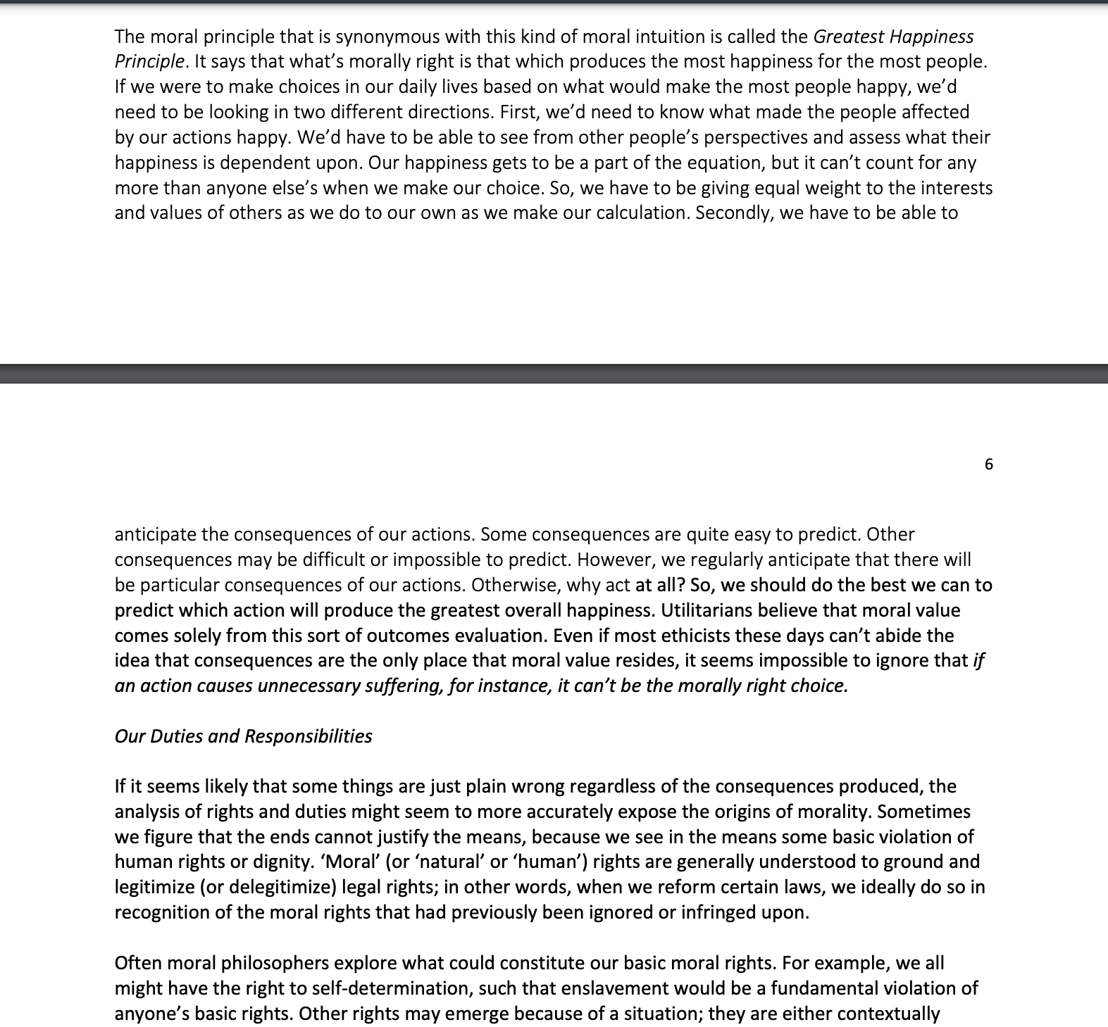 Solved Download and read through: Ethics Reading | Chegg.com