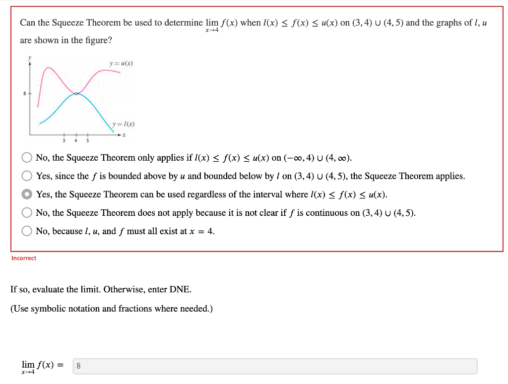 Solved Can the Squeeze Theorem be used to determine | Chegg.com
