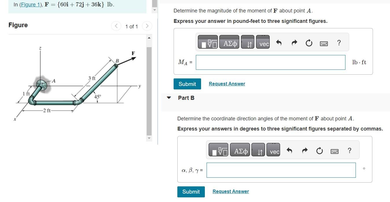 Solved HW 7. Movement about a point: Scalar and vector | Chegg.com