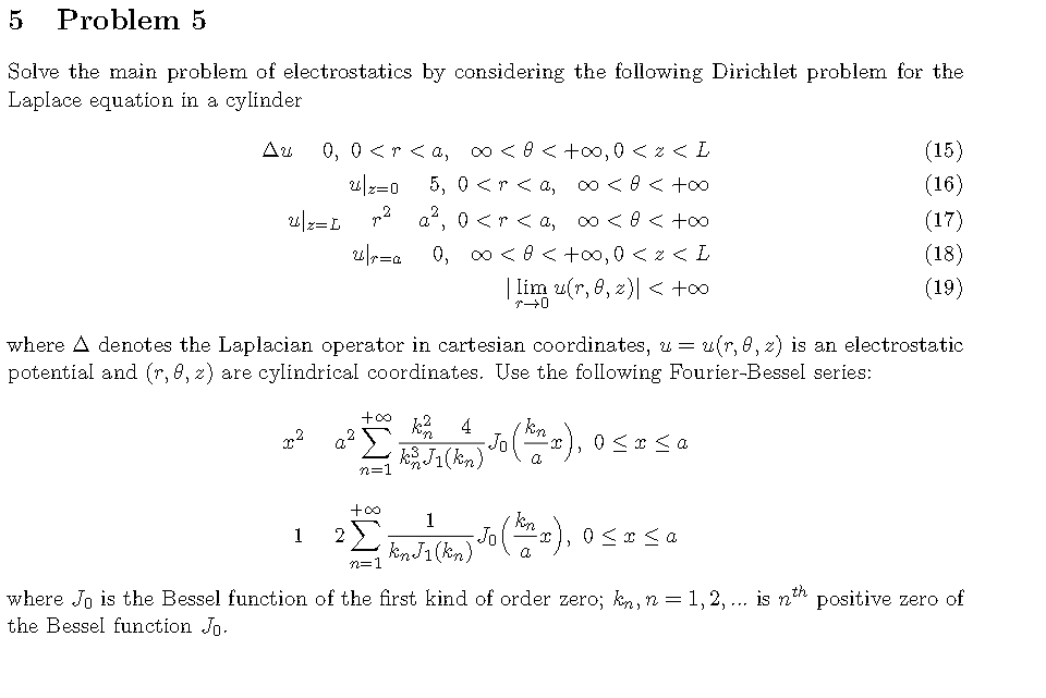 Solved Solve the main problem of electrostatics by | Chegg.com