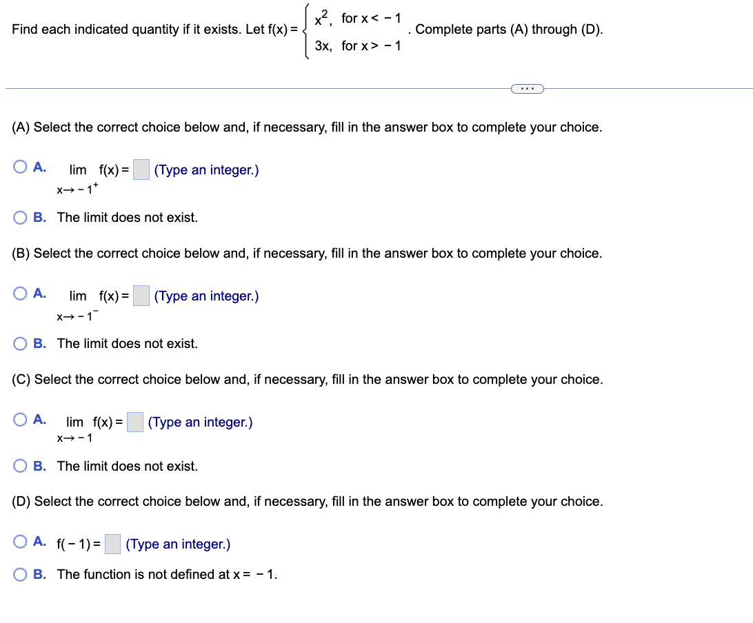 Solved Find each indicated quantity if it exists. Let | Chegg.com