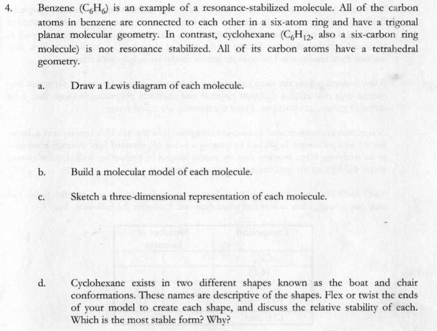 Solved Benzene (C6H6) is an example of a | Chegg.com