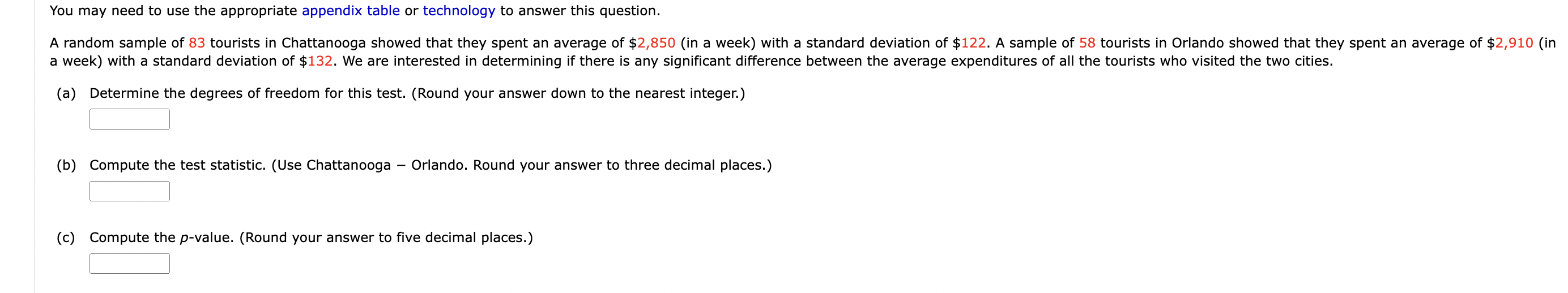 Solved You may need to use the appropriate appendix table or | Chegg.com