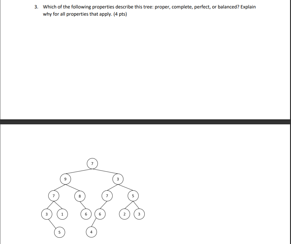Solved 3. Which of the following properties describe this | Chegg.com