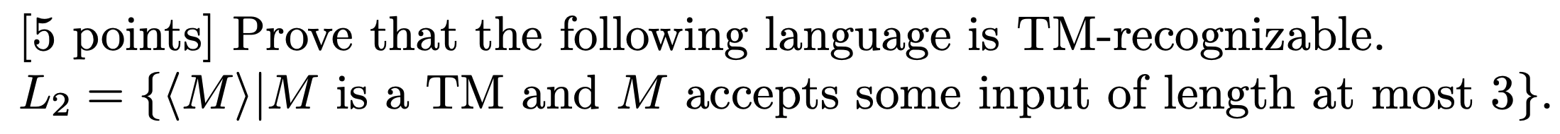 Solved [5 points) Prove that the following language is | Chegg.com
