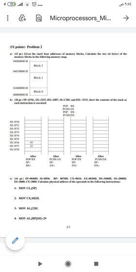 + x Microprocessors_Midterm_ Exam PDF | Chegg.com