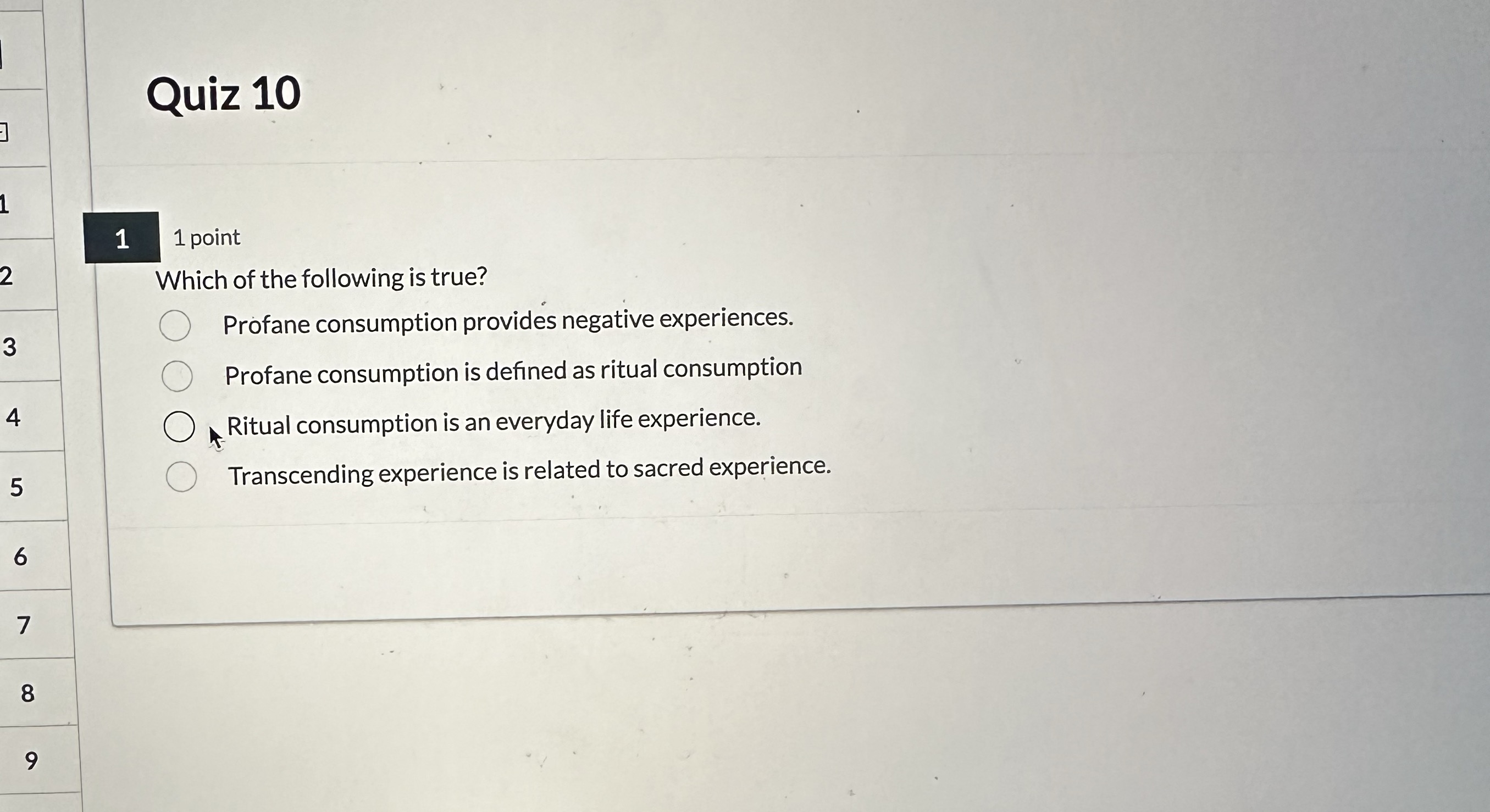 Solved 11 ﻿pointWhich of the following is true?Profane | Chegg.com