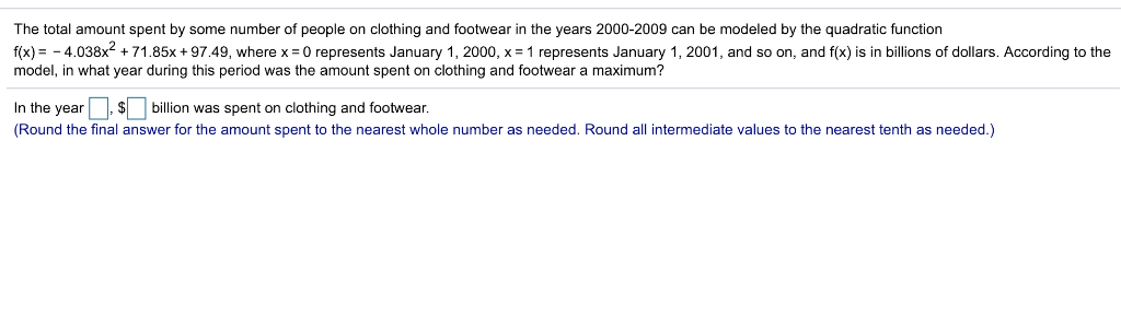 Solved The total amount spent by some number of people on | Chegg.com