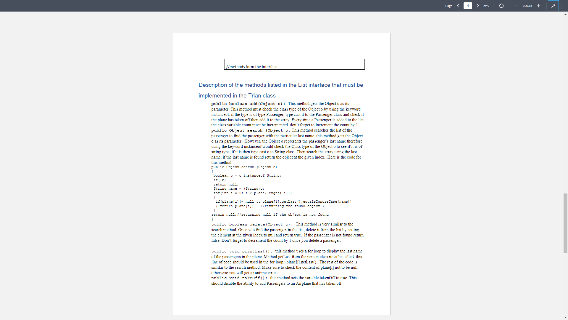 Solved Objective Practice polymorphism, array of objects, | Chegg.com