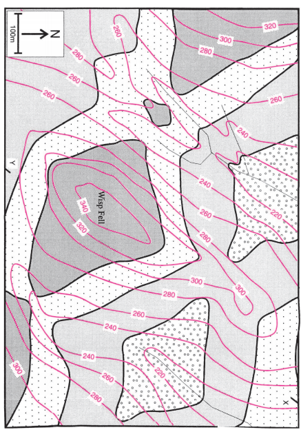 Solved Construct a geological cross section for the map | Chegg.com