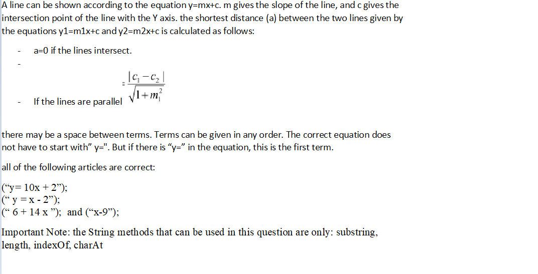 Solved Write this program in Java. Take two equations from | Chegg.com