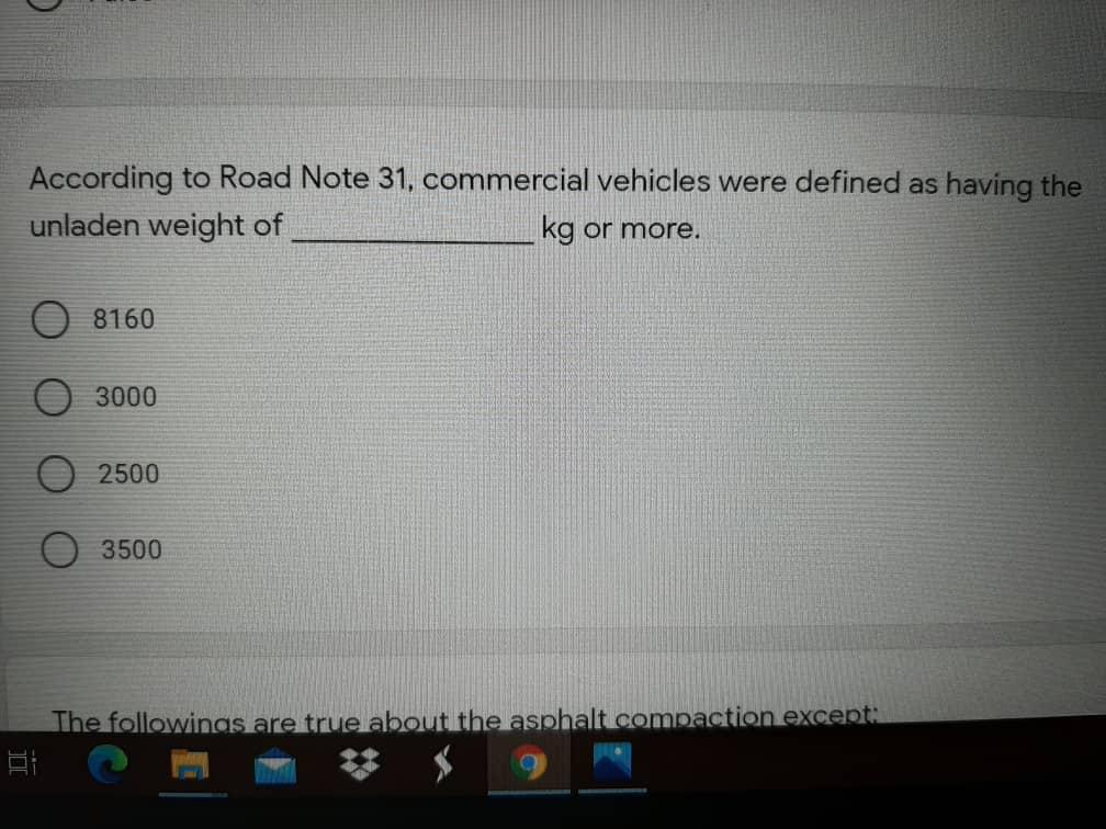 Solved According to Road Note 31, commercial vehicles were | Chegg.com