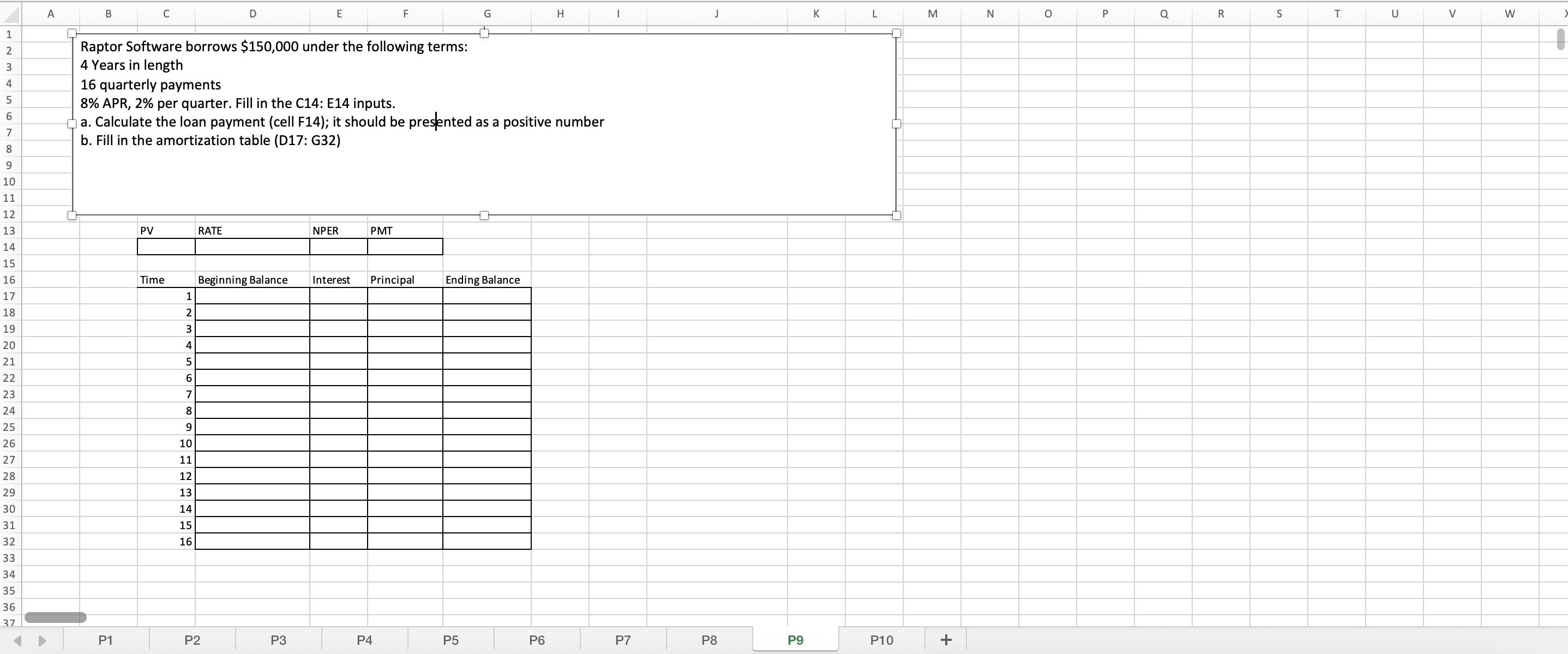 Solved Raptor Software Borrows 150000 Under The Following 0499