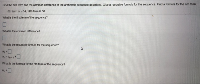Solved Find the first term and the common difference of the | Chegg.com
