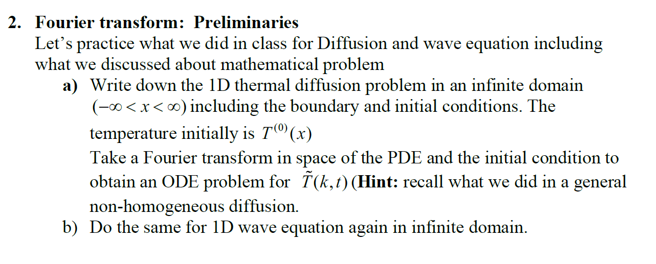 Solved Fourier transform: Preliminaries Let's practice what | Chegg.com