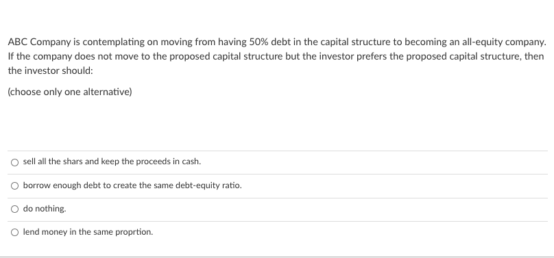 Solved ABC Company is contemplating on moving from having | Chegg.com