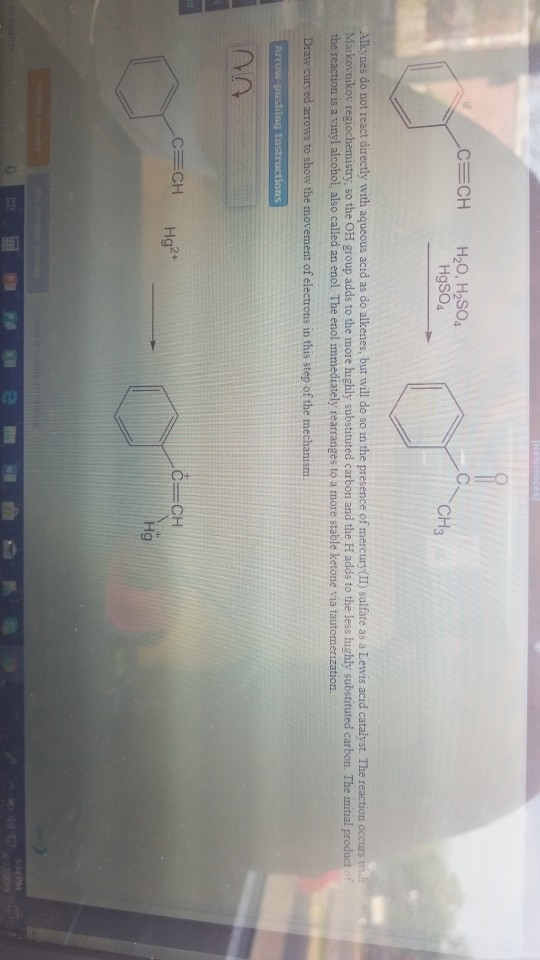 Solved C CH H2, H2SO4 CH3 HgSO4 nes do not react directly | Chegg.com