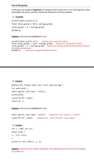 Solved Could you explain to me the miskates that they've | Chegg.com