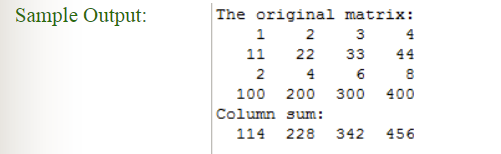 Solved To the TwoDArray class, add a method called sumCols() | Chegg.com