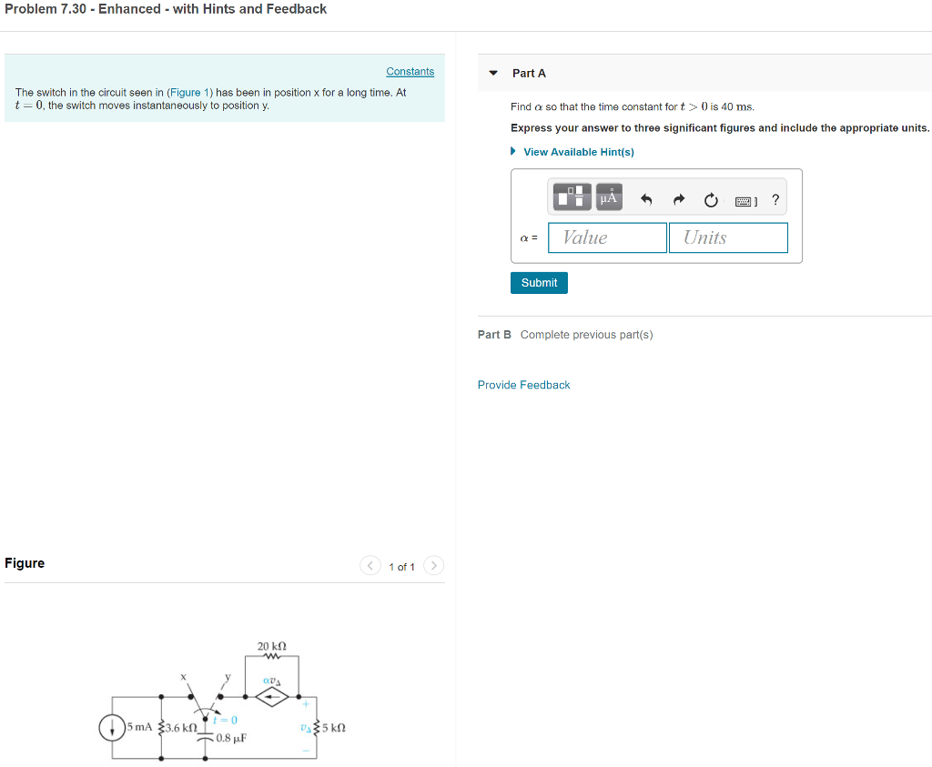 Solved Problem 7.30 - Enhanced -with Hints and Feedback | Chegg.com