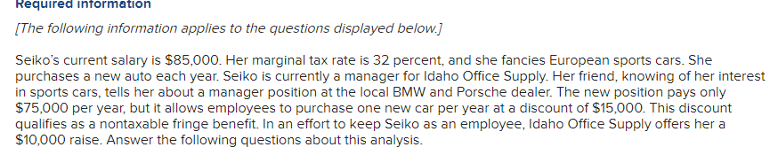 Solved a. What is the annual after-tax cost to Idaho Office | Chegg.com