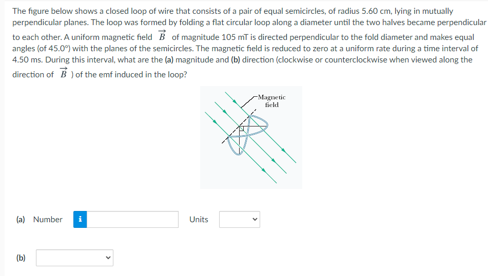 Solved The figure below shows a closed loop of wire that | Chegg.com