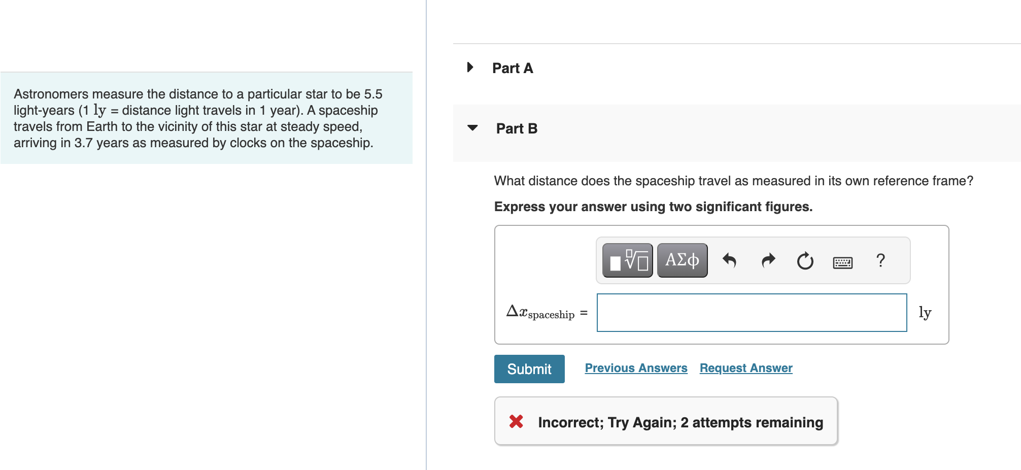 Solved Astronomers measure the distance to a particular star | Chegg.com