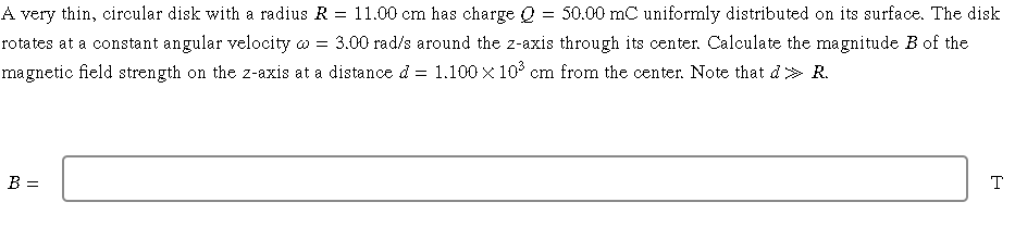 Solved A very thin, circular disk with a radius R=11.00 cm | Chegg.com
