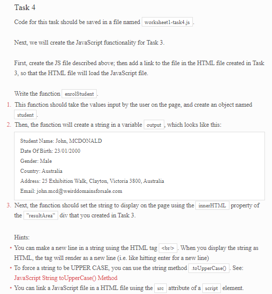 Solved Task 3 Code for this task should be saved in a file | Chegg.com