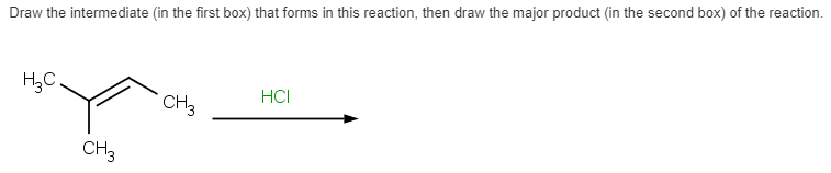 Solved Draw the intermediate (in the first box) that forms | Chegg.com