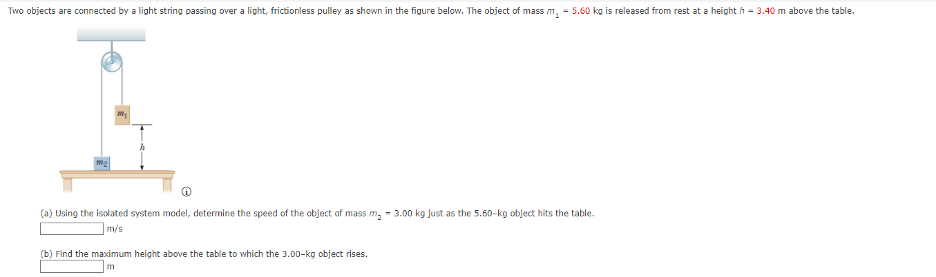 Solved (a) Using the isolated system model, determine the | Chegg.com
