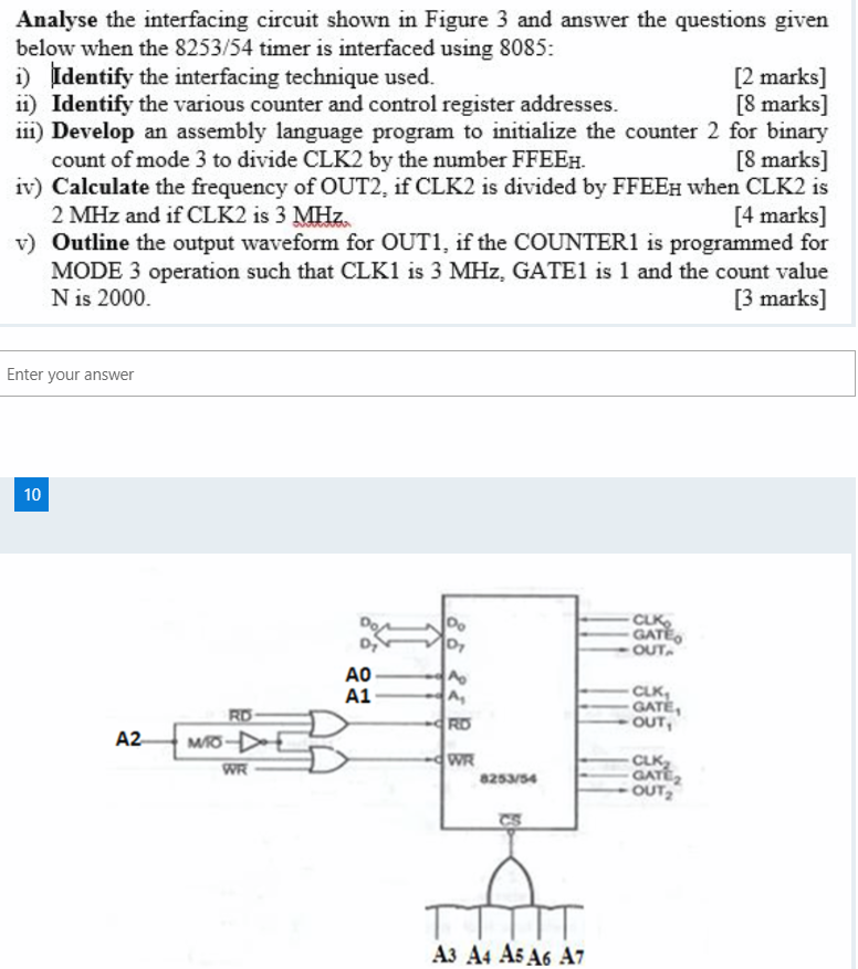 Analyse the interfacing circuit shown in Figure 3 and | Chegg.com