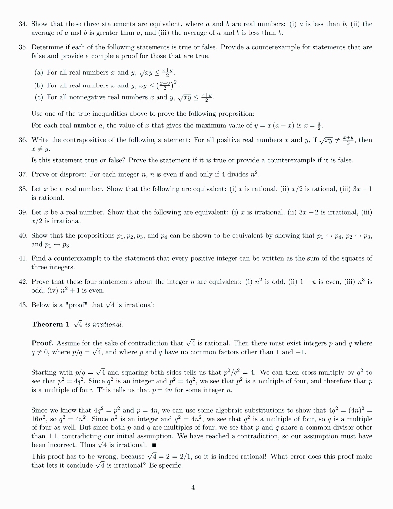 Solved In what follows, use the following definitions: An | Chegg.com