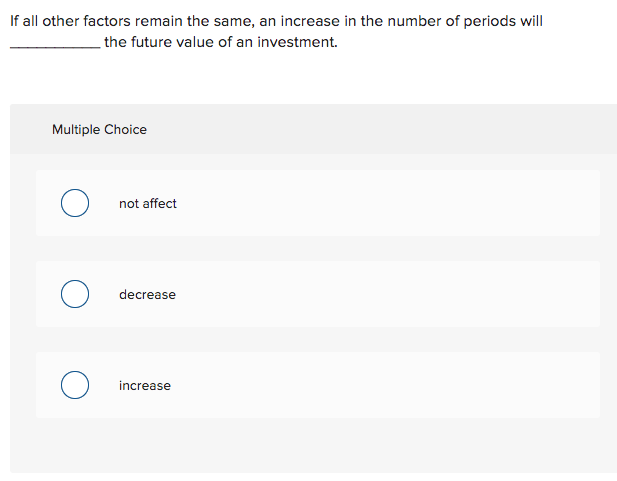 Solved If all other factors remain the same, an increase in | Chegg.com