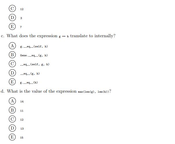 Solved Problem 9. Consider an immutable data type Gene that | Chegg.com