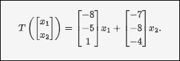Solved Find the matrix A of the linear transformation from | Chegg.com