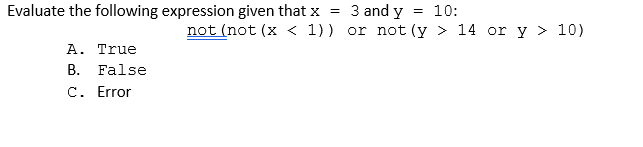 Solved = = Evaluate the following expression given that x 3 | Chegg.com