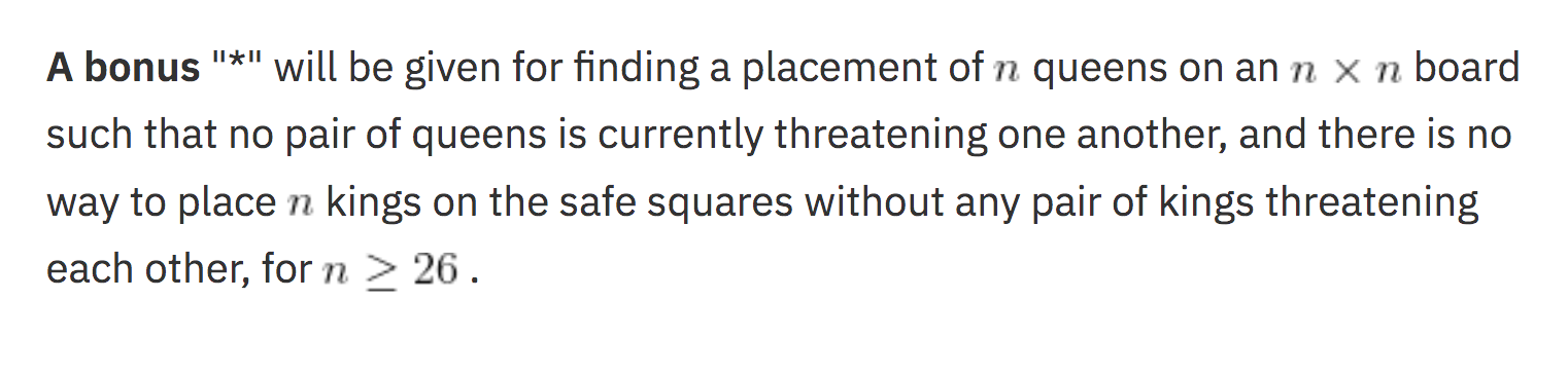 Solved In the eight queens problem, eight queens must be | Chegg.com