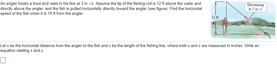 Solved An angler hooks a trout and reels in his line at 3 | Chegg.com Solved An angler hooks a trout and reels in his line at 3 | Chegg.com