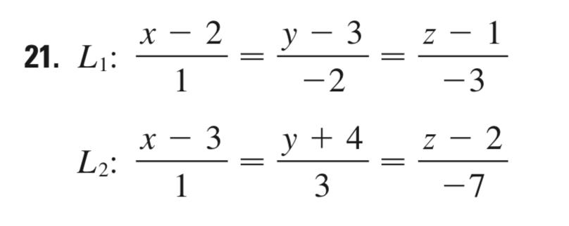 Solved Determine whether the lines L1 and L2 are parallel, | Chegg.com Solved Determine whether the lines L1 and L2 are parallel, | Chegg.com